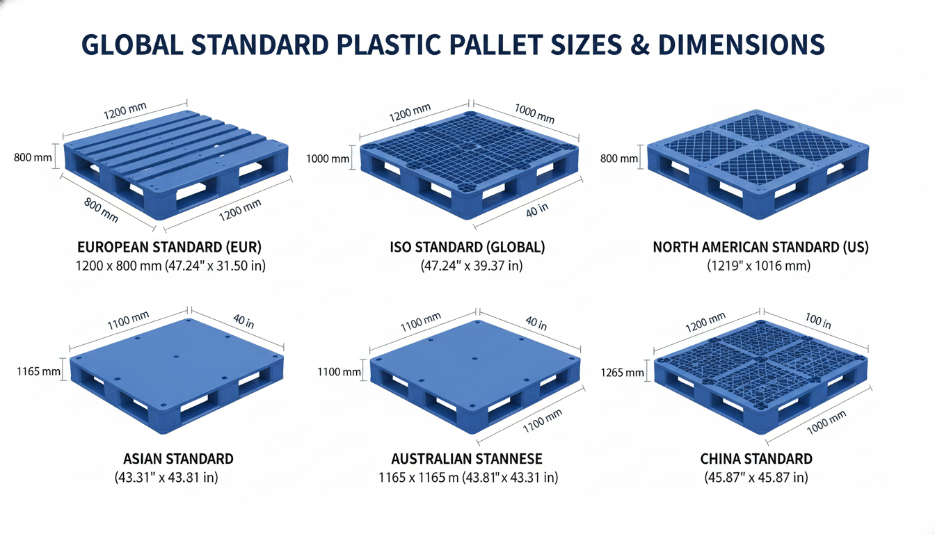 What Are The Standard Plastic Pallet Dimensions & Sizes?